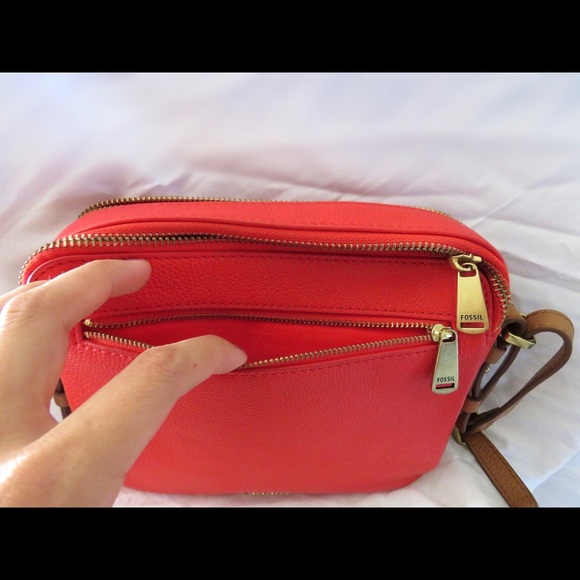 Fossil | Bags | Fossil Neon Coral Piper Toaster Crossbody | Poshmark